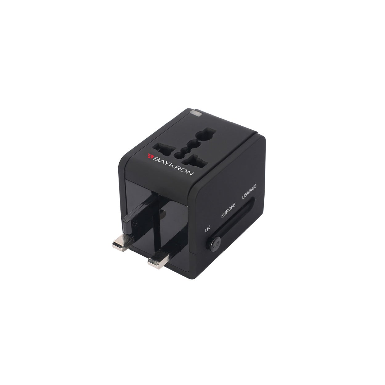 BAYKRON 2.5A Universal World Travel Adapter with dual 2.4A USB chargin ...